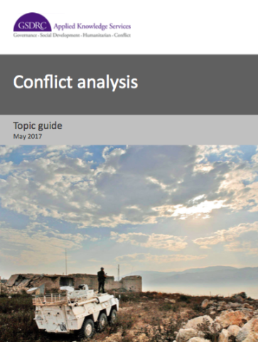 Conflict Analysis Topic Guide Peace Infrastructures